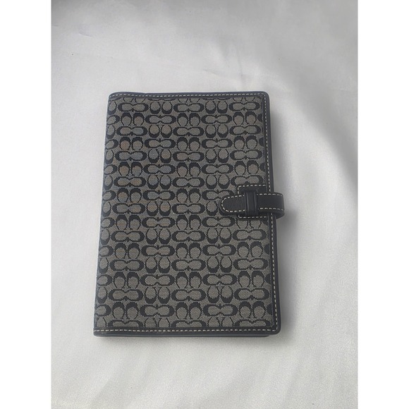 Coach | Office | Coach Classic C Gray Signature Canvas Planner Cover ...
